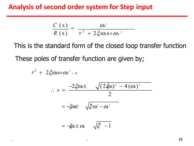 time domain analysis, Rise Time, Delay time, Damping Ratio, Overshoot ...
