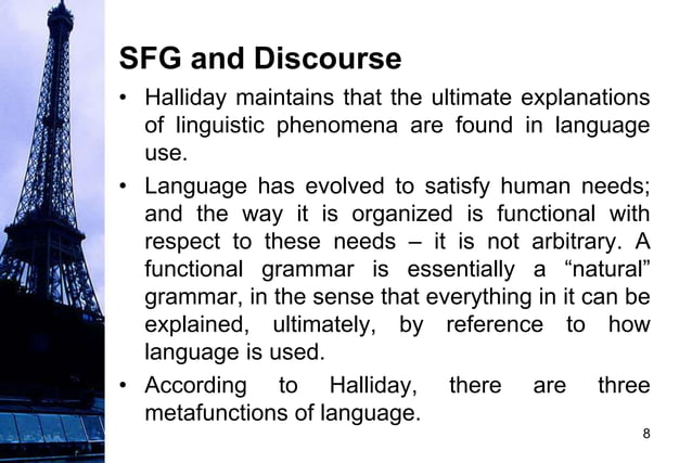 15. intro to lang. functional linguistics | PPT