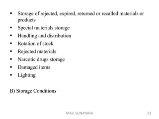 Warehousing and material management | PPTX