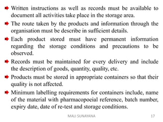 Warehousing and material management | PPTX