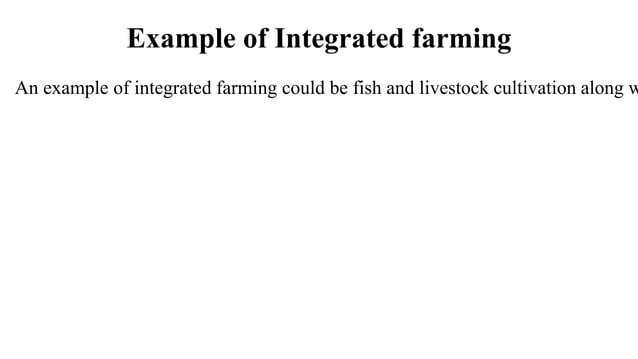 15. integrated farming | PPT