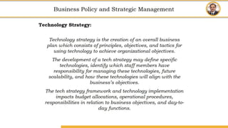 BPSM15.4 Strategy Implementation - Role of Technology | PPT
