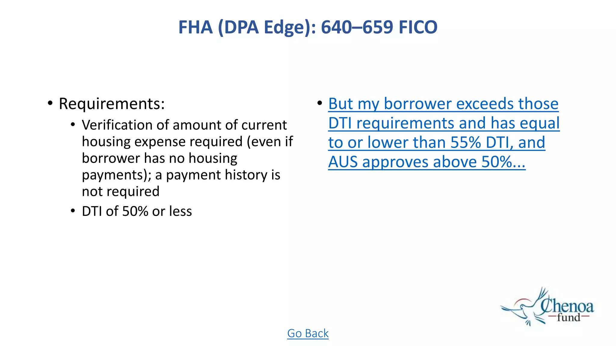 15.0 DTI and FICO Flowchart | PPT