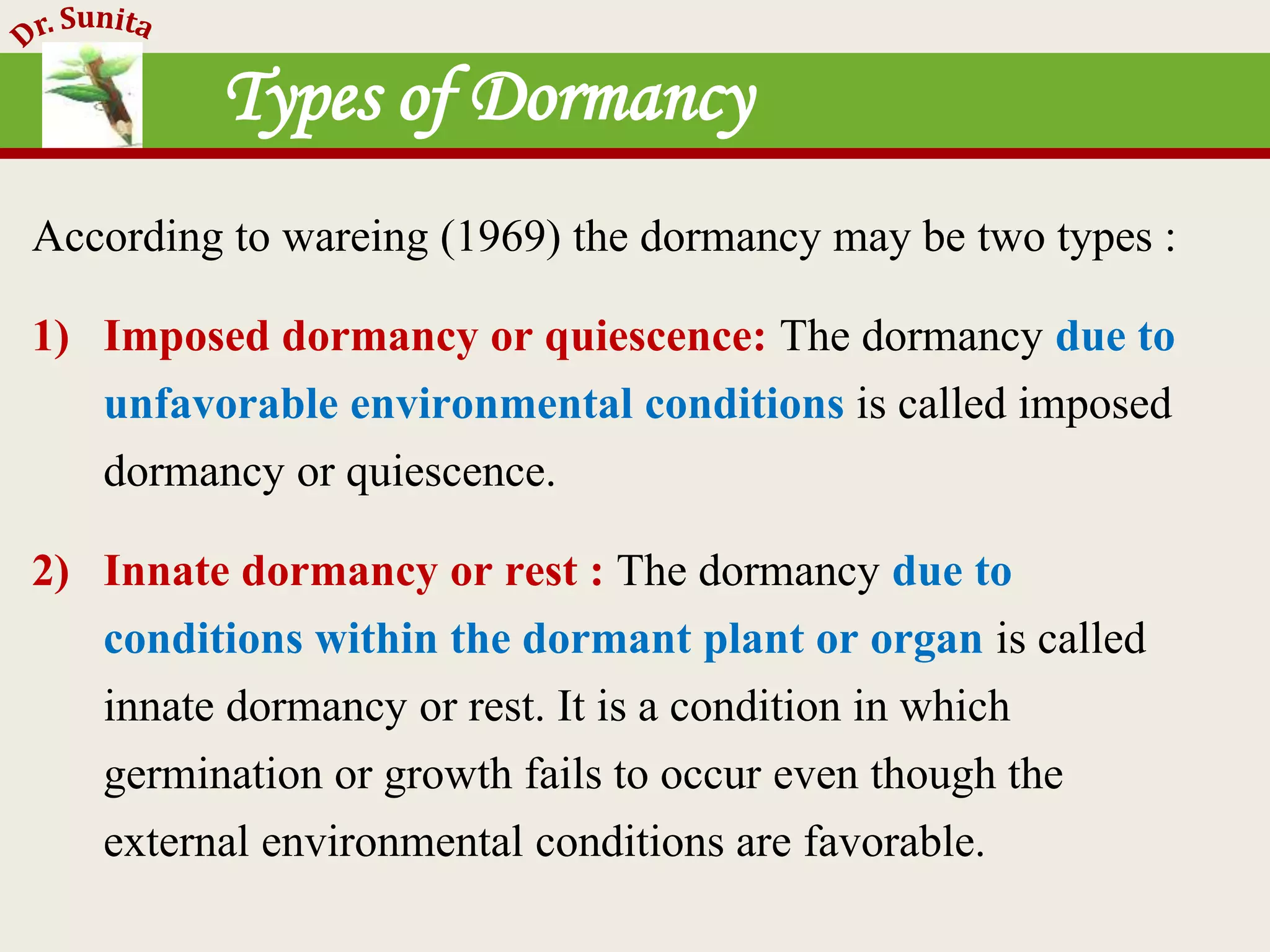 Seed dormancy | PPTX
