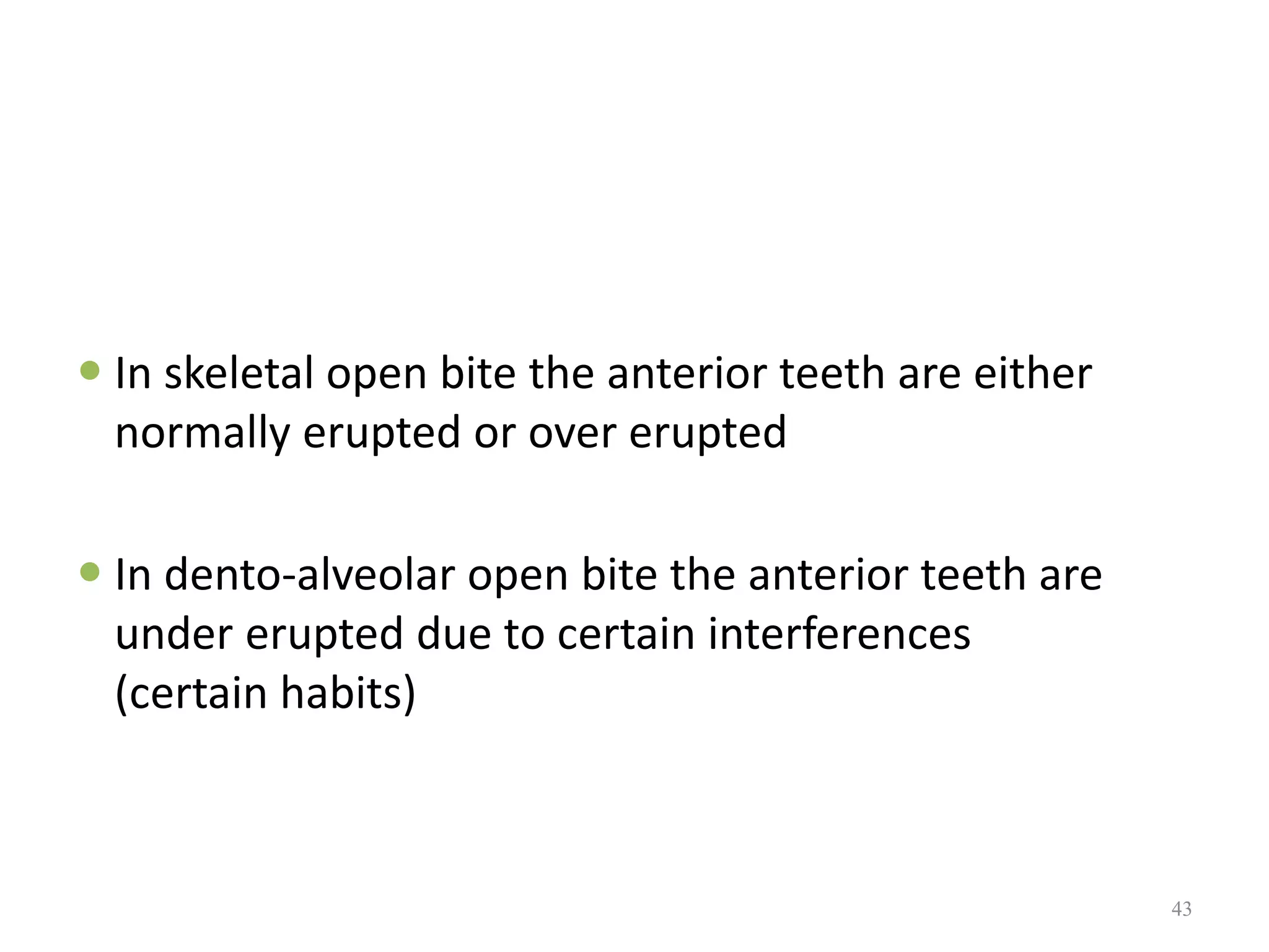 MANAGEMENT OF OPEN BITE | PPT