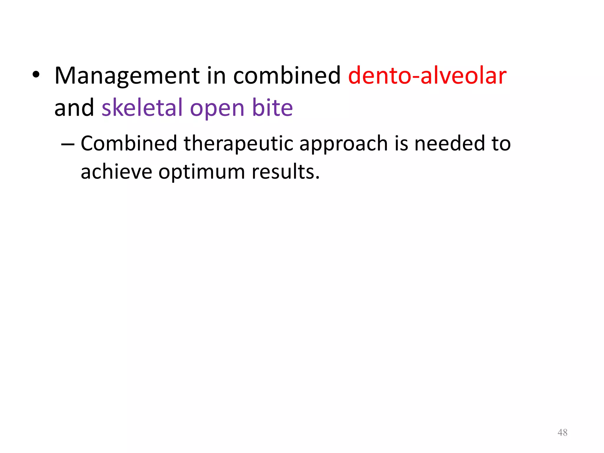 MANAGEMENT OF OPEN BITE | PPT
