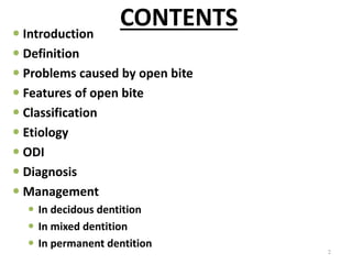 MANAGEMENT OF OPEN BITE | PPT