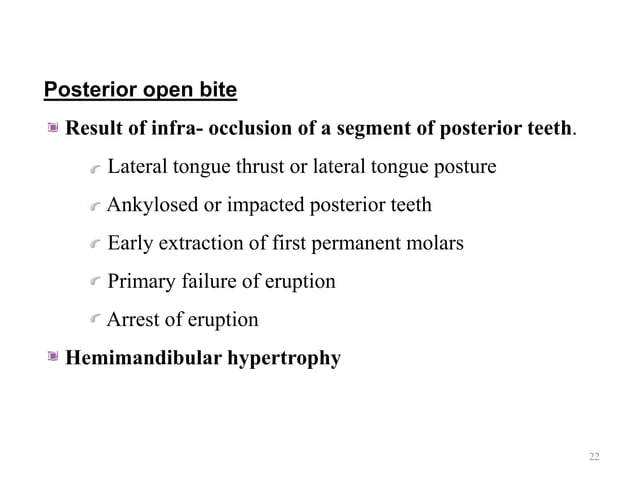 MANAGEMENT OF OPEN BITE | PPT