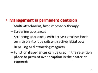 MANAGEMENT OF OPEN BITE | PPT