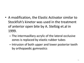 MANAGEMENT OF OPEN BITE | PPT