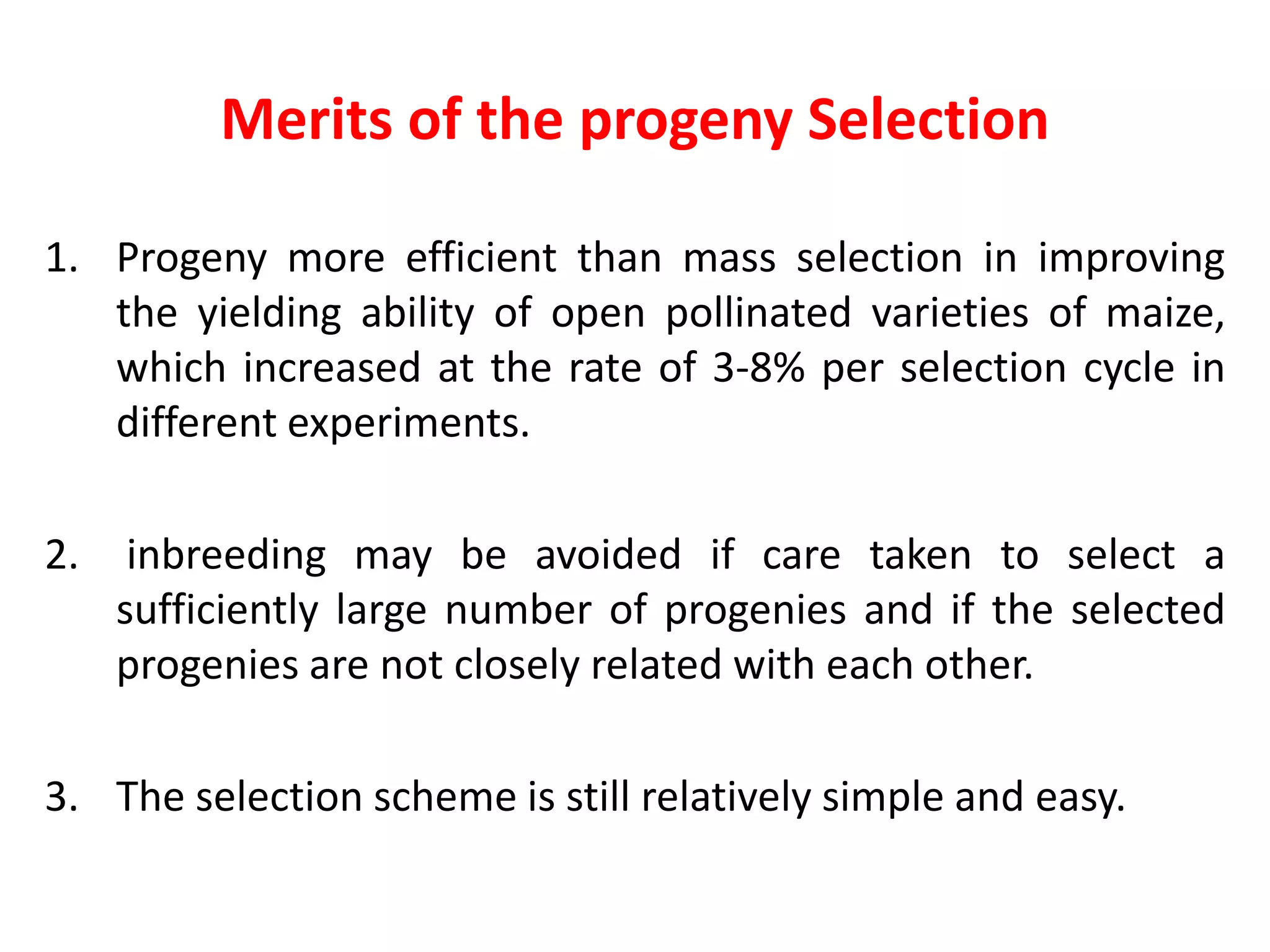 15. mass selection in cross pollinated crops | PPTX