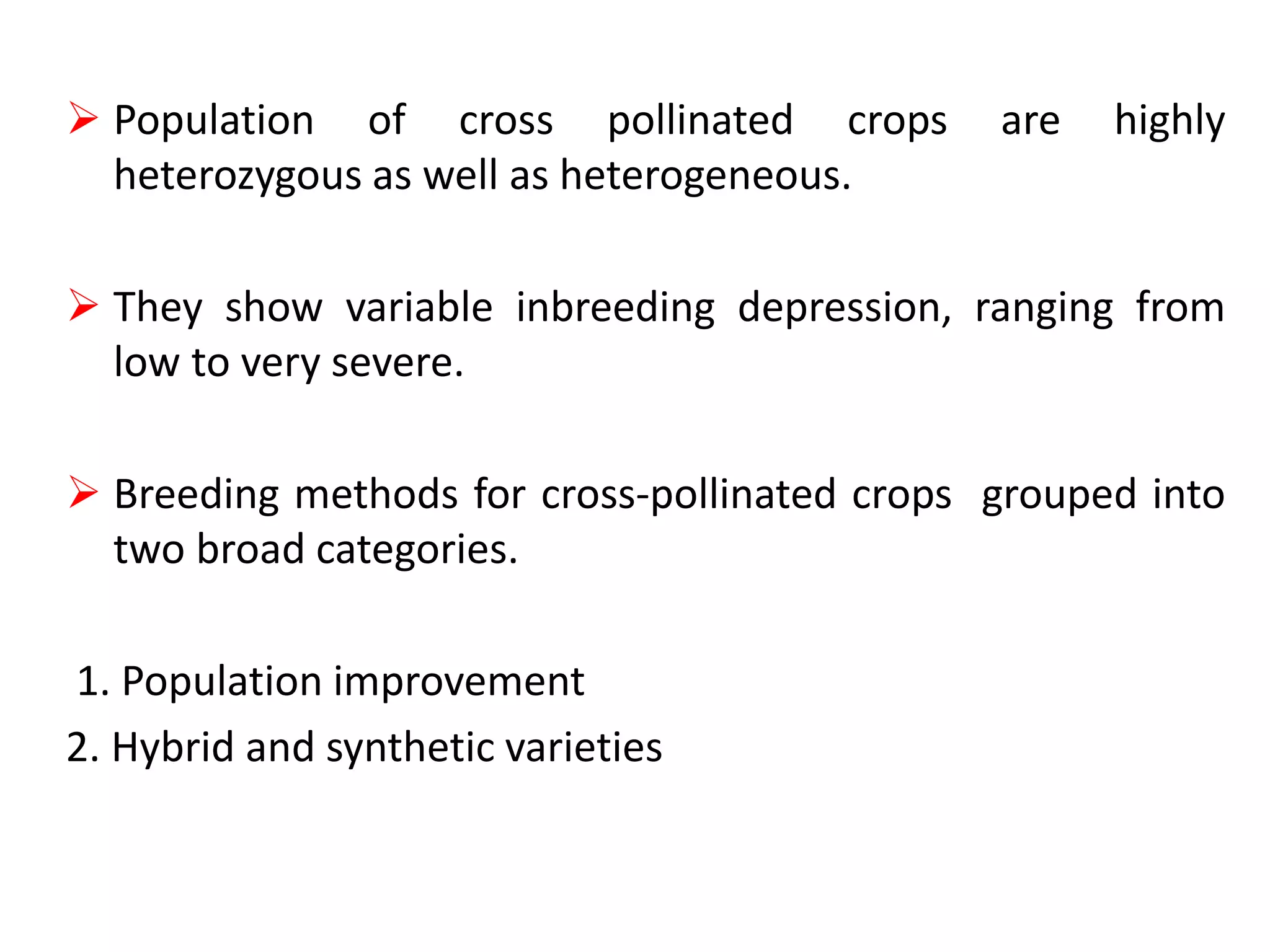 15. mass selection in cross pollinated crops | PPTX