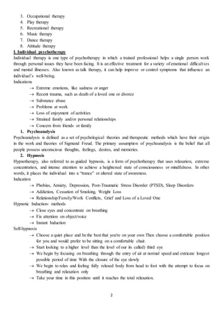 Psychotherapy | DOCX