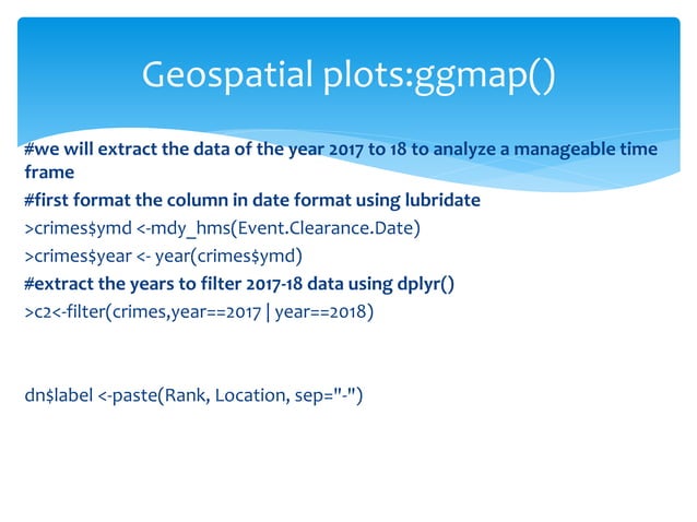 Geo Spatial Plot using R | PPT