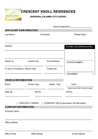 15.CKRHOA Vehicle Sticker Application Form.docx