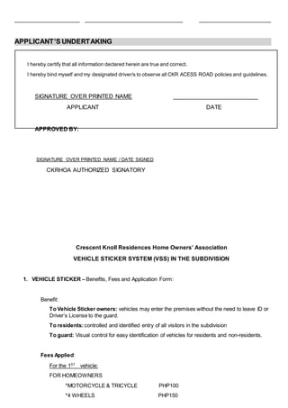 15.CKRHOA Vehicle Sticker Application Form.docx