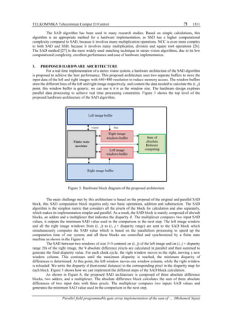 Parallel field programmable gate array implementation of the sum of absolute differences ...