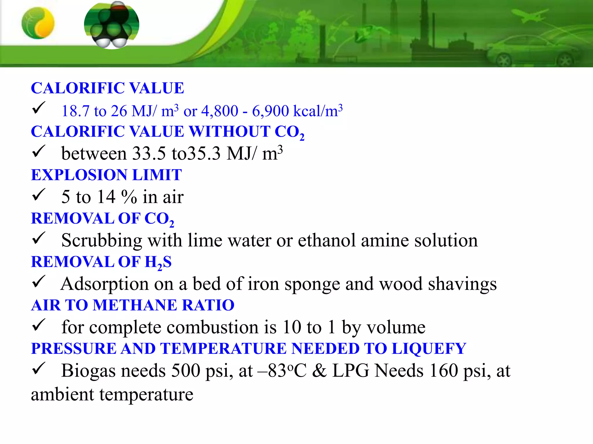 15.BIOGAS PURIFICATION AND UTILIZATION.ppt