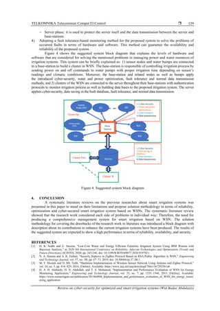 Review on cyber-security for optimized and smart irrigation systems | PDF