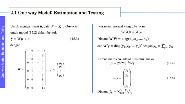 15.2.1 One way Model Estimation Testing.pptx