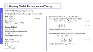 15.2.1 One way Model Estimation Testing.pptx