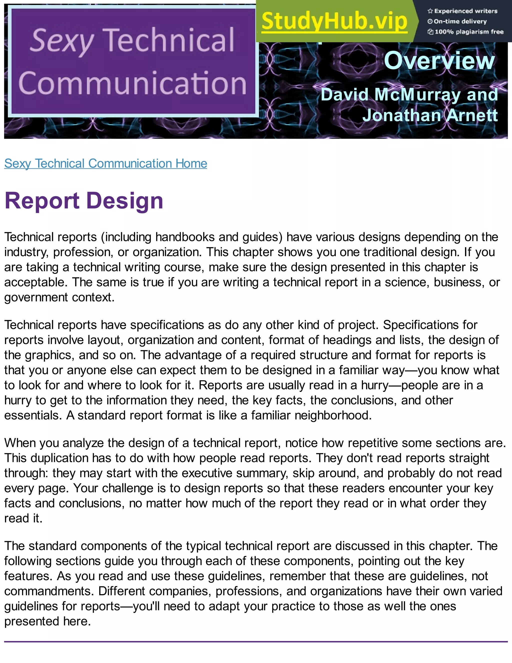 15. Report Design | PDF