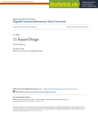 15. Report Design | PDF