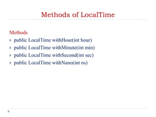 15. DateTime API.ppt | Programming Languages | Computing