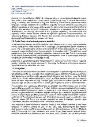 LANGUAGE VARIATIONS BASED ON SOCIAL STRUCTURE: A CASE STUDY IN TOBA ...