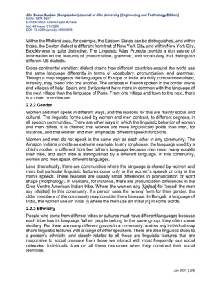 LANGUAGE VARIATIONS BASED ON SOCIAL STRUCTURE: A CASE STUDY IN TOBA ...