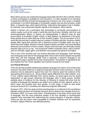 LANGUAGE VARIATIONS BASED ON SOCIAL STRUCTURE: A CASE STUDY IN TOBA ...