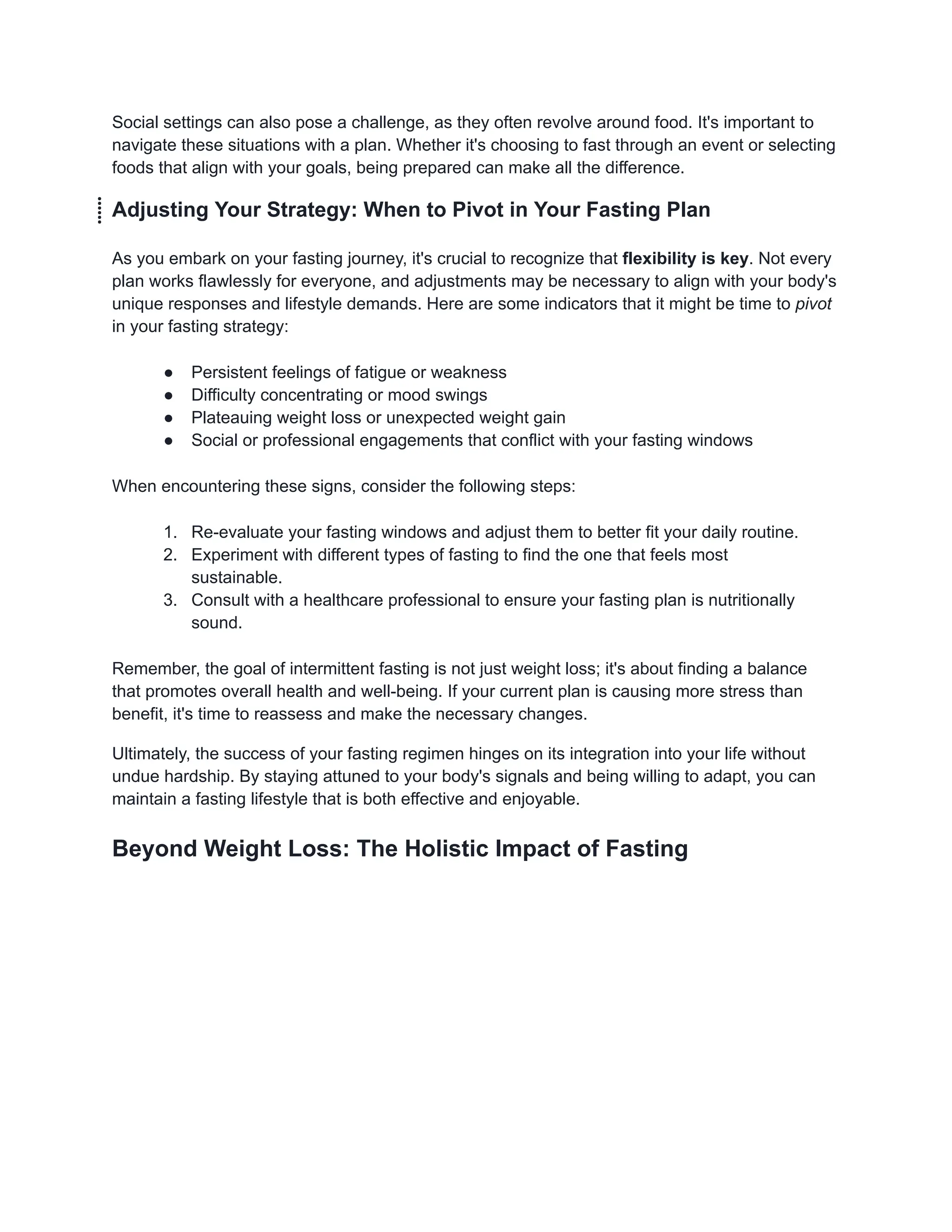 Experiencing Transformation: My 30 Day Intermittent Fasting Results ...
