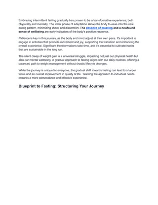 Experiencing Transformation: My 30 Day Intermittent Fasting Results ...