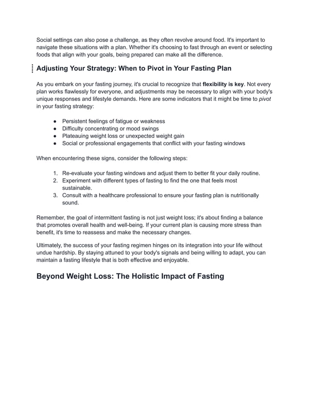 Experiencing Transformation: My 30 Day Intermittent Fasting Results ...