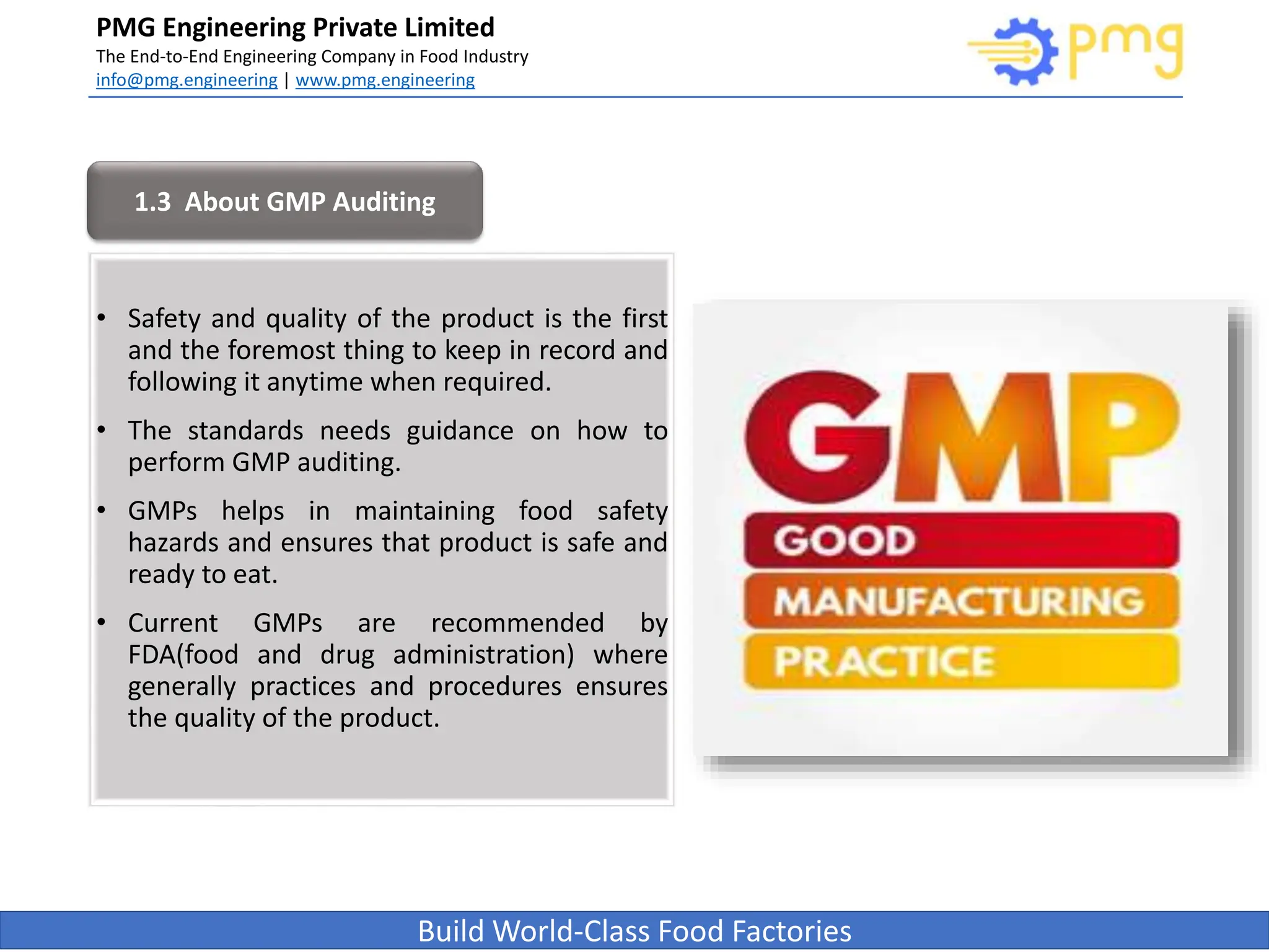 GMP Auditing.pptx....................... | PPTX