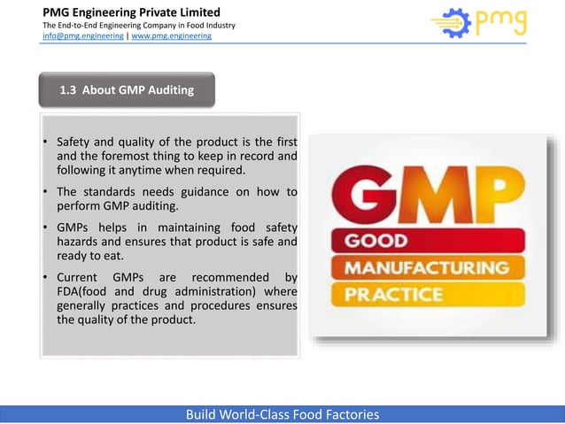 GMP Auditing.pptx....................... | PPTX | Manufacturing ...