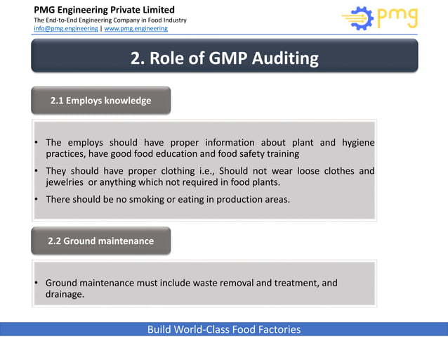 GMP Auditing.pptx....................... | PPTX | Manufacturing ...
