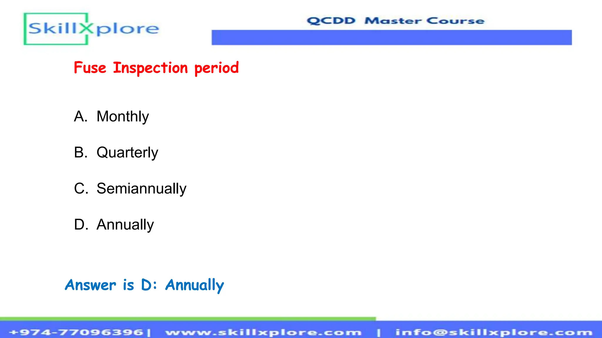 sample question for QCDD exam fire alarm | PPTX