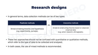 Research 101: Scientific Research Designs | PPT