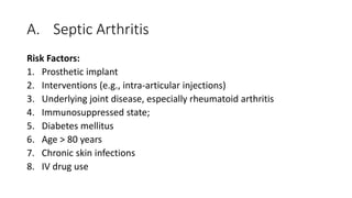 15.Bone and Joint Infections. Types, clinical presentation and investigation | PDF | Bone and ...
