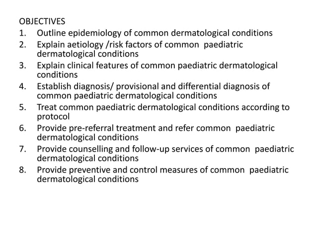 15. PAEDIATRIC DERMATOLOGICAL CONDITIONS(Psoriasis, pytriasis alba ...