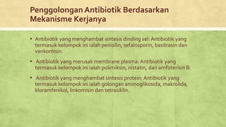 Bahan kuliah Farmasi Farmakologi Antibiotik | PPTX