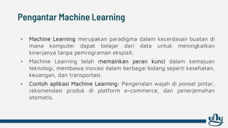 Machine Learning . | PPTX