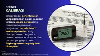PENGENALAN KONSEP KALIBRASI & VERIFIKASI TERMOMETER | PDF