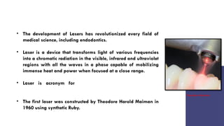 15. LASERS.pptx for lasers in conservative dentistry | PPTX