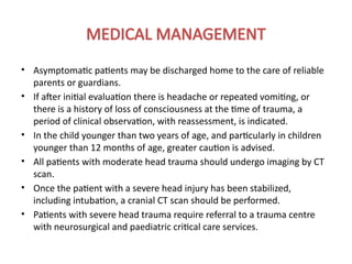 15.8 HEAD INJURY IN CHILD.pptx for nurses | PPTX