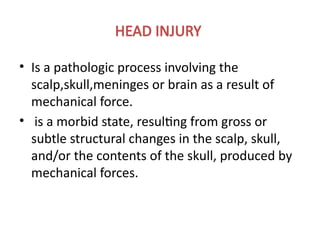 15.8 HEAD INJURY IN CHILD.pptx for nurses | PPTX