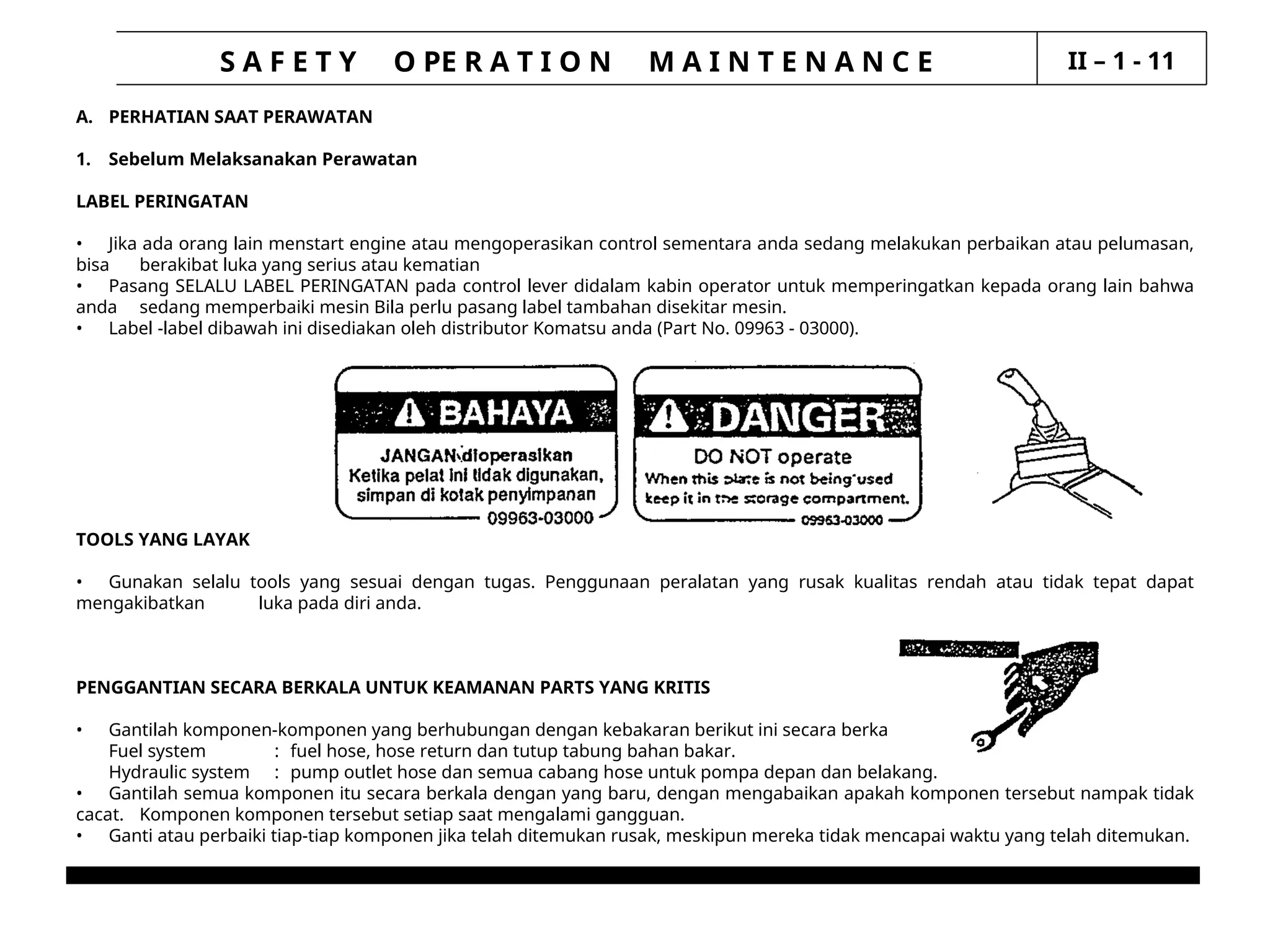 Perawatan mesin dan pendukung Alat Berat | PPT