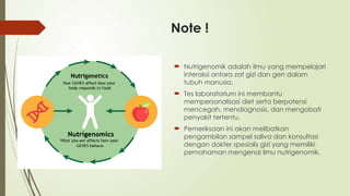 15.Nutrigenetika dan Nutrigenomika makhluk hidup | PPTX