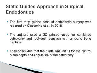 15. guided endodontics important for dental students | PPTX